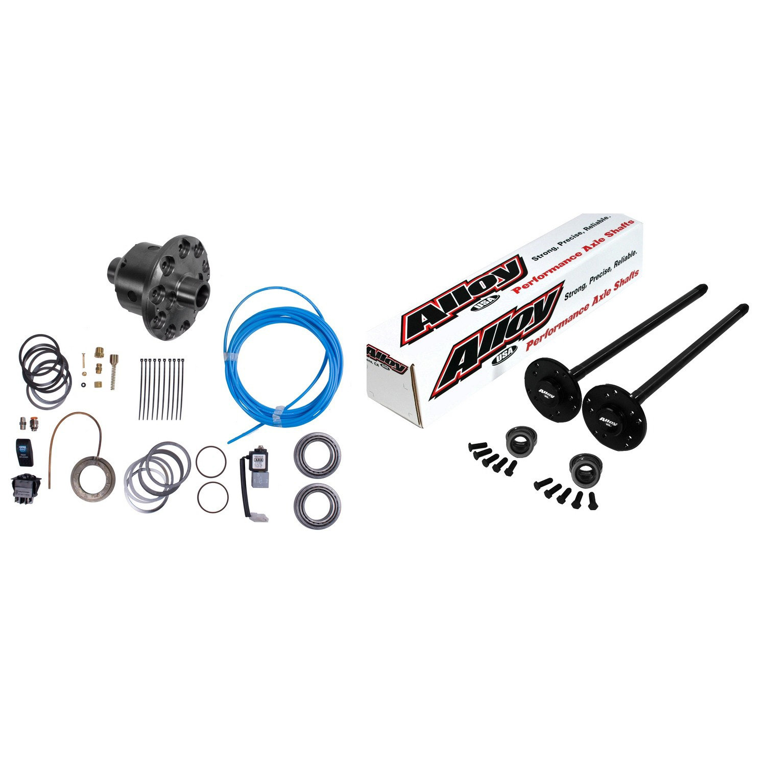 Alloy USA 12129-ARB Front Grande 30 Spline Chromoly Axle Shaft Kit with ...