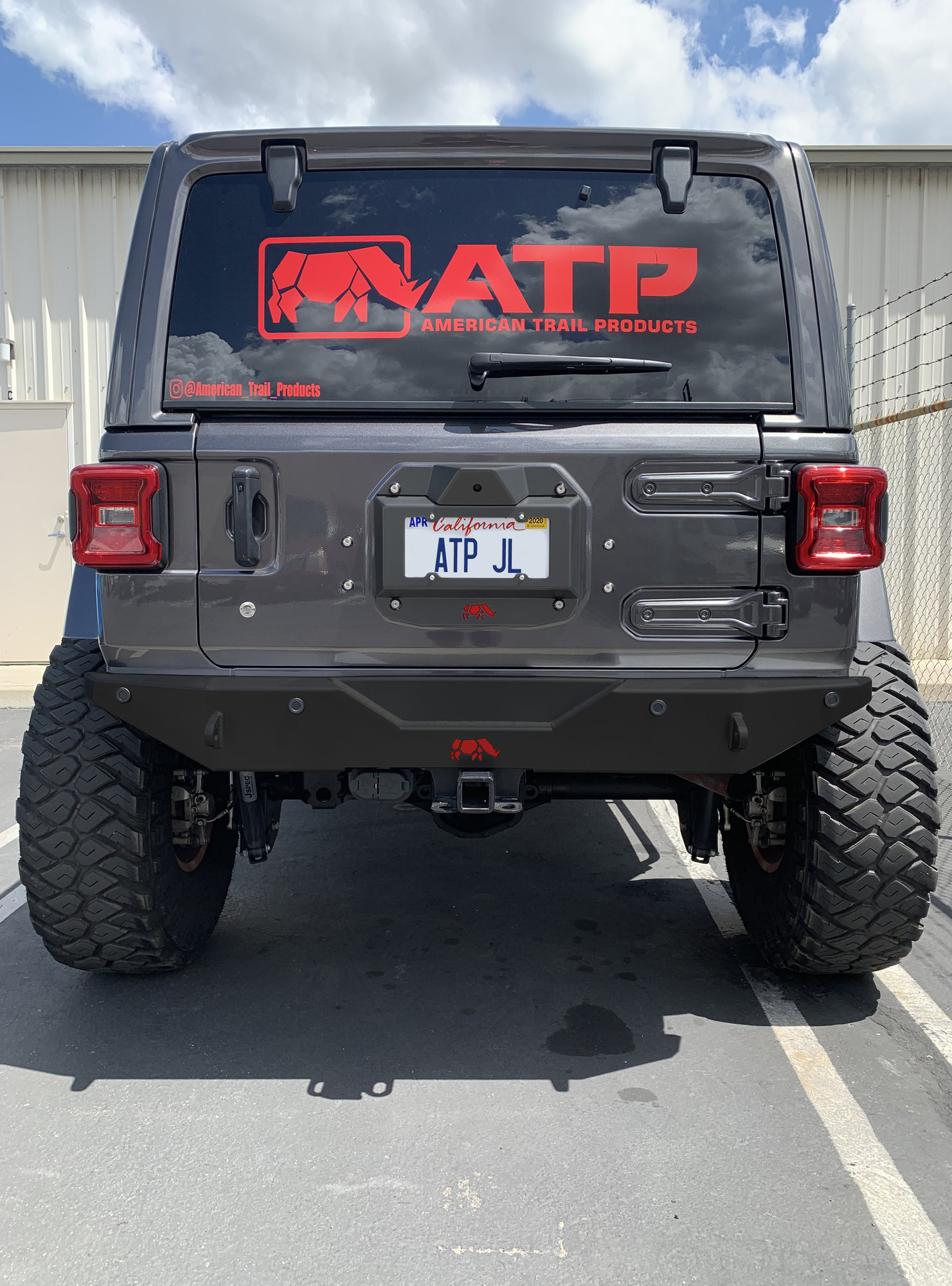 American Trail Products Fully Loaded Rear Mid-Width Bumper for 18-20 ...