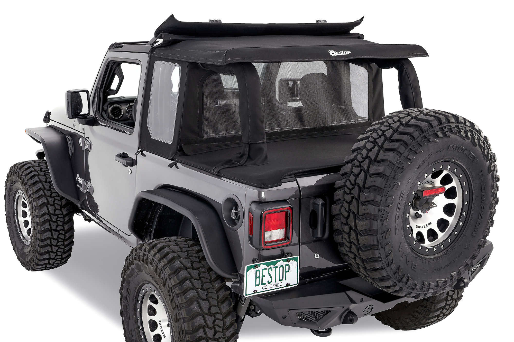Bestop Trektop Halftop for 18-22 Jeep Wrangler JL 2-Door | Quadratec