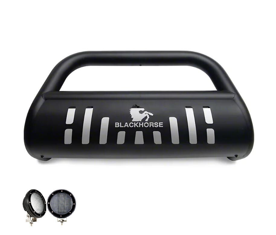 Black Horse Off Road Bull Bar for 18-24 Jeep Wrangler JL & Gladiator JT ...