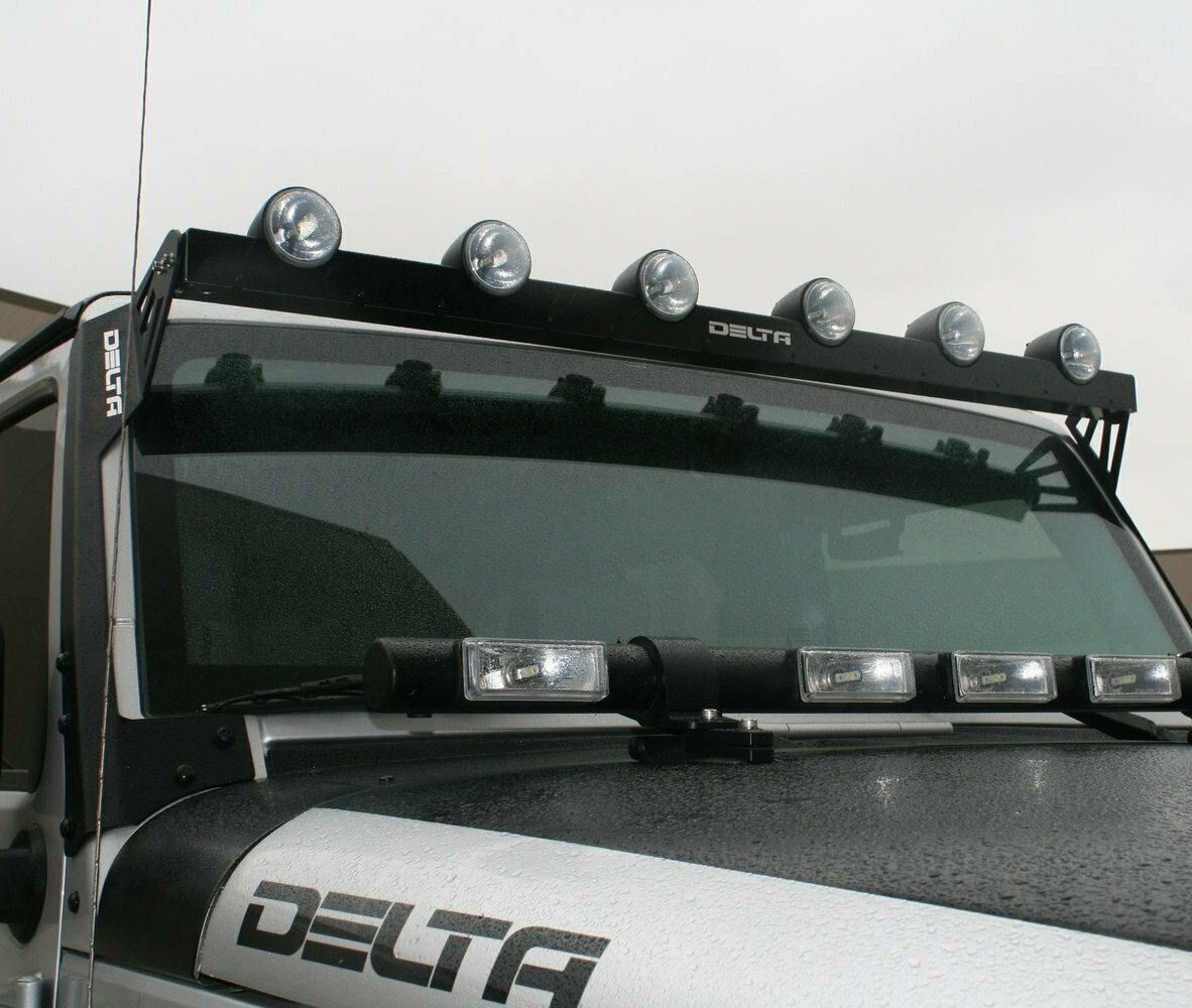 Delta Tech 01-9576-BULL Bullet Shield LED Light Bar for 07-18 Jeep ...