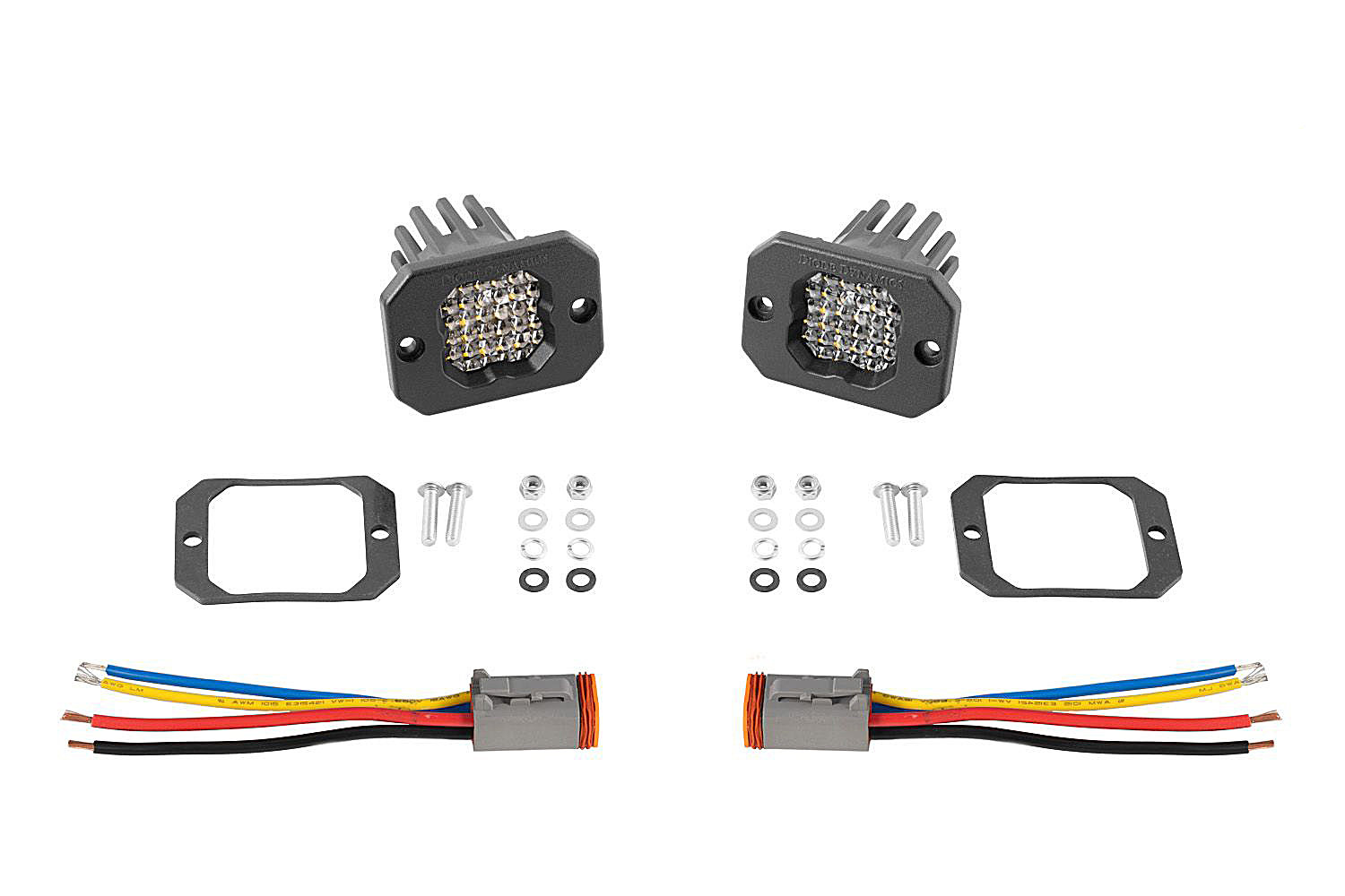 Diode Dynamics DD7427P Stage Series C1R White Flood Flush Mount LED Pod ...