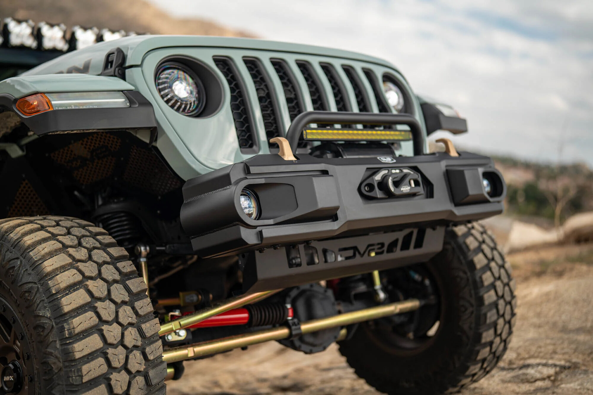 DV8 Offroad FBJL-13 OE Plus Front Bumper for 18-26 Jeep Wrangler JL ...
