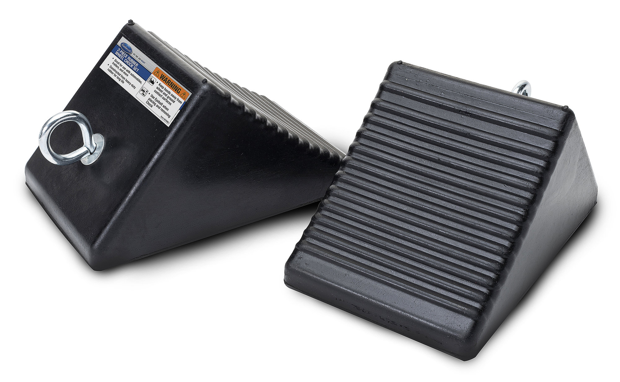 Eastwood 23400 2-Piece Rubber Wheel Chock Set | Quadratec