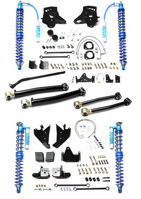 EVO Manufacturing EVO-201-2 Enforcer Pro LCG Coil Over Lift Kit for 07 ...