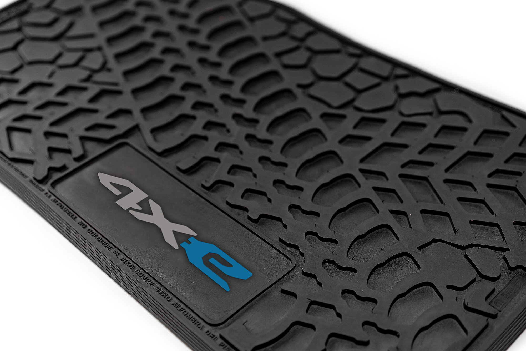 FlexTread Tire Tread/Scorched Earth Scene Front Liners with 4XE Logo for 18-24 Jeep Wrangler JL ...