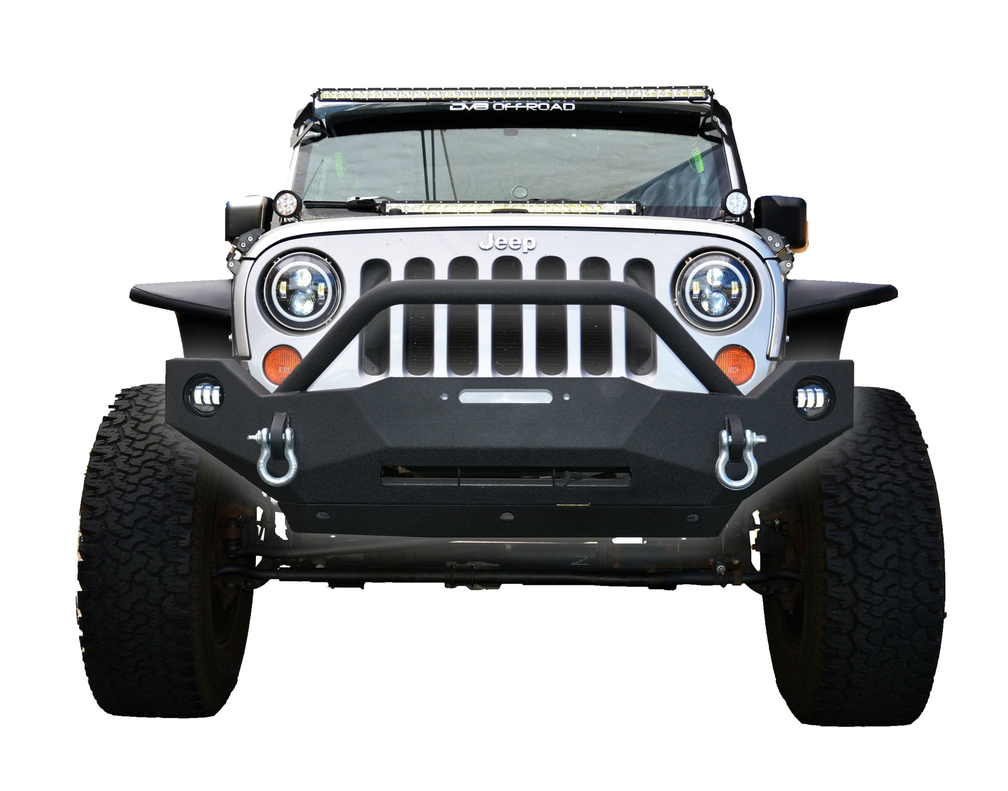 DV8 Offroad FBSHTB-19 FS-19 Hammer Mid Width Bumper for 07-21 Jeep ...