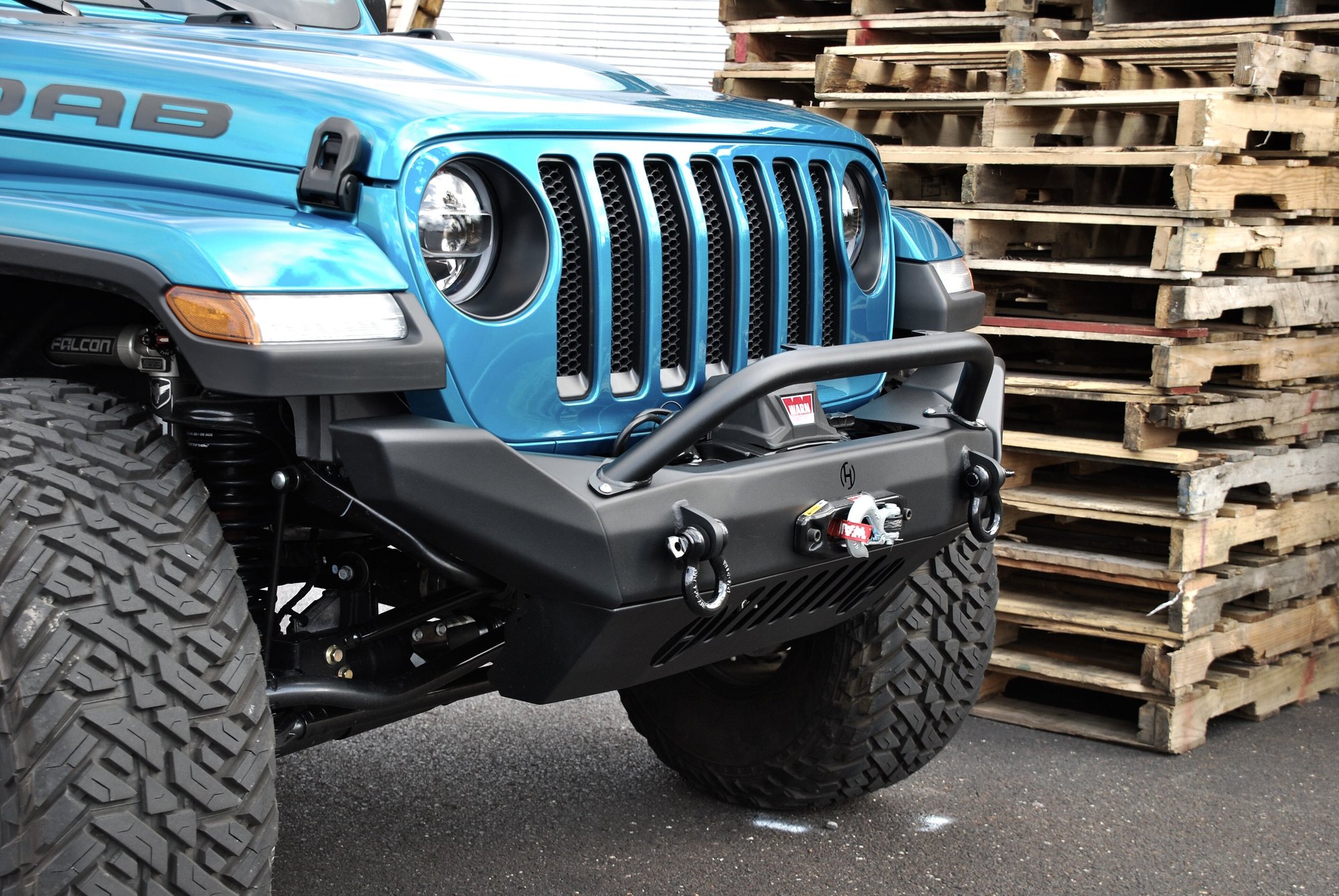 HyLine OffRoad Summit Modular Front Winch Bumper End Caps for 18-20 ...