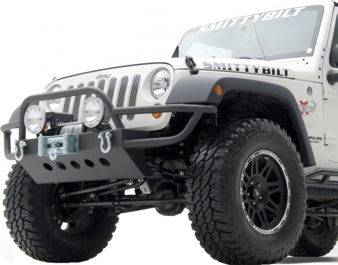 Quadratec Smittybilt SRC Front Bumper, Rear Bumper with 2" Receiver ...