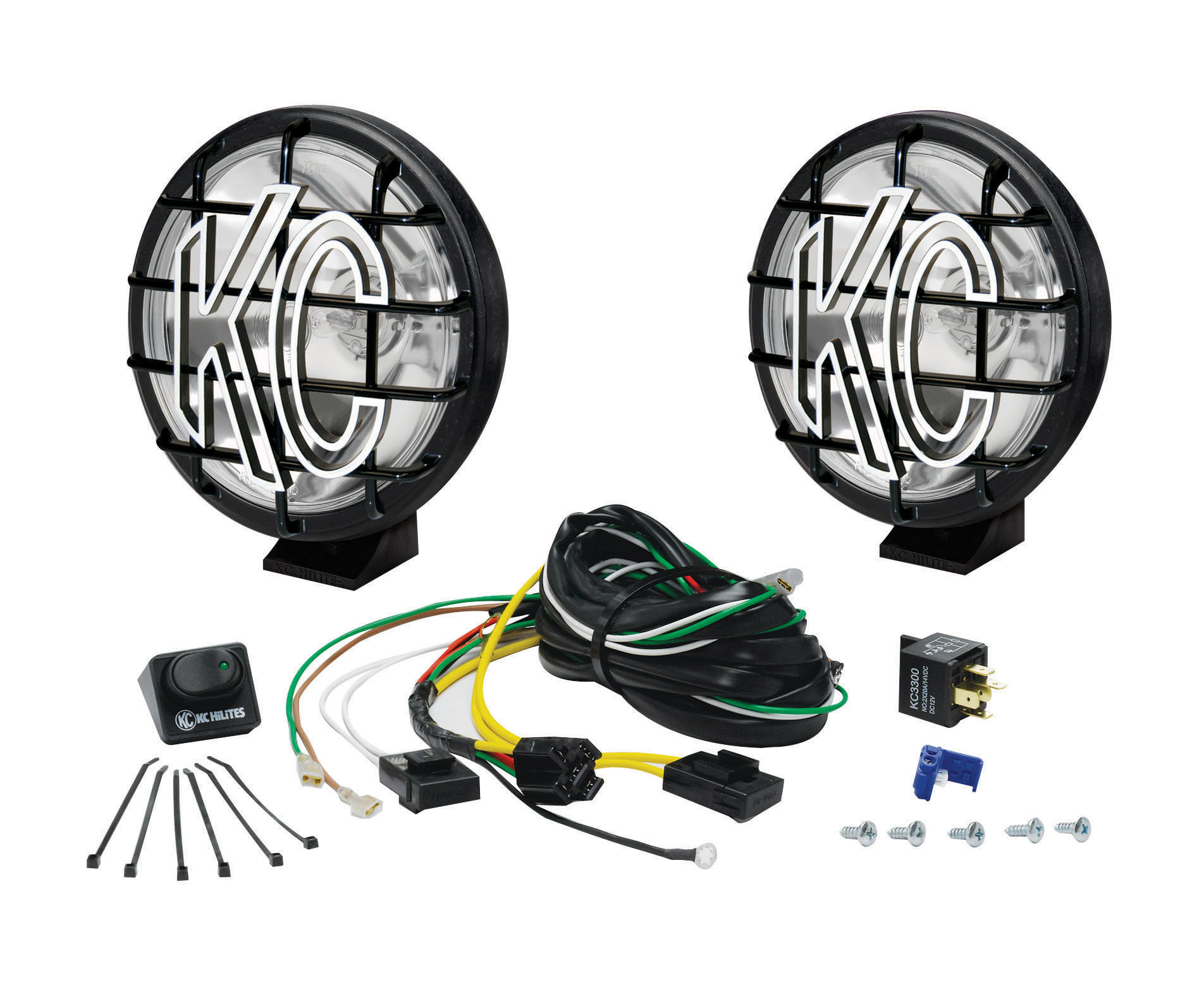KC HiLiTES 9150 6" Apollo Pro Series 100 Watt Long Range Lamp System ...