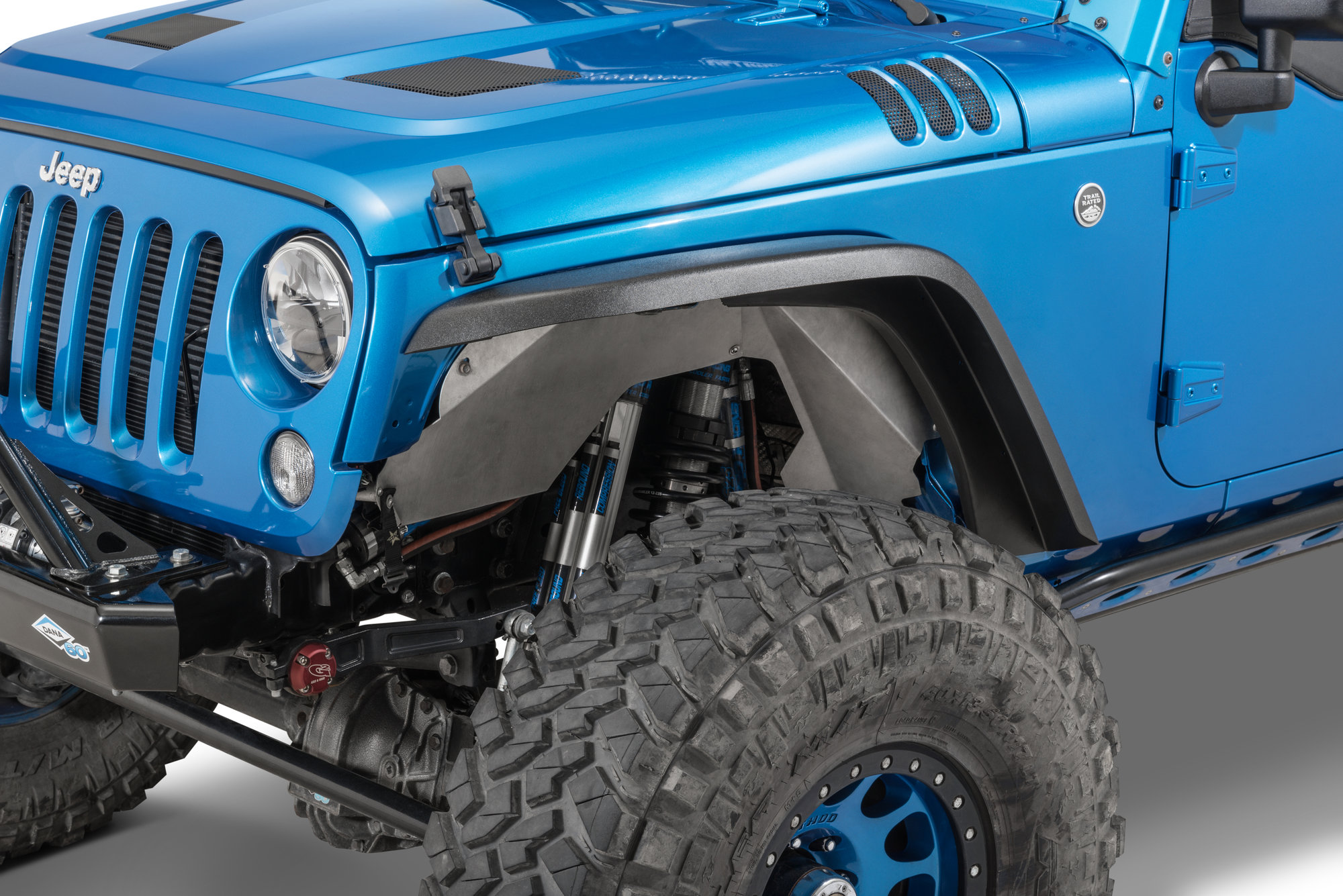 MCE Fenders FFJKG2-N-F Front Fender Flares for 07-18 Jeep Wrangler JK ...