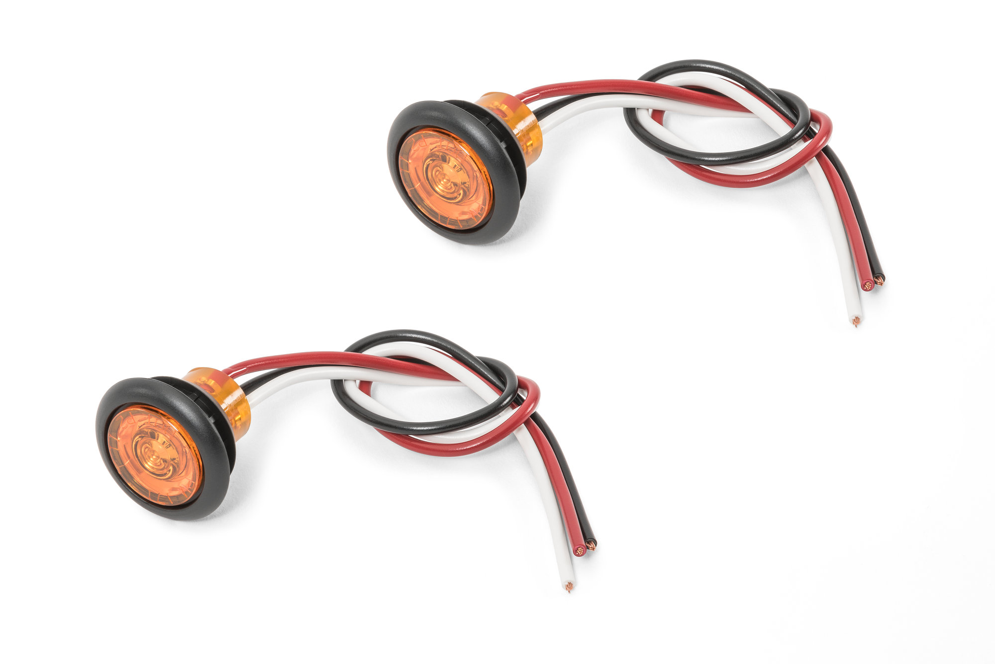 MCE Fenders 3/4" Amber LED Marker Light Pair for MCE Fenders Flares ...