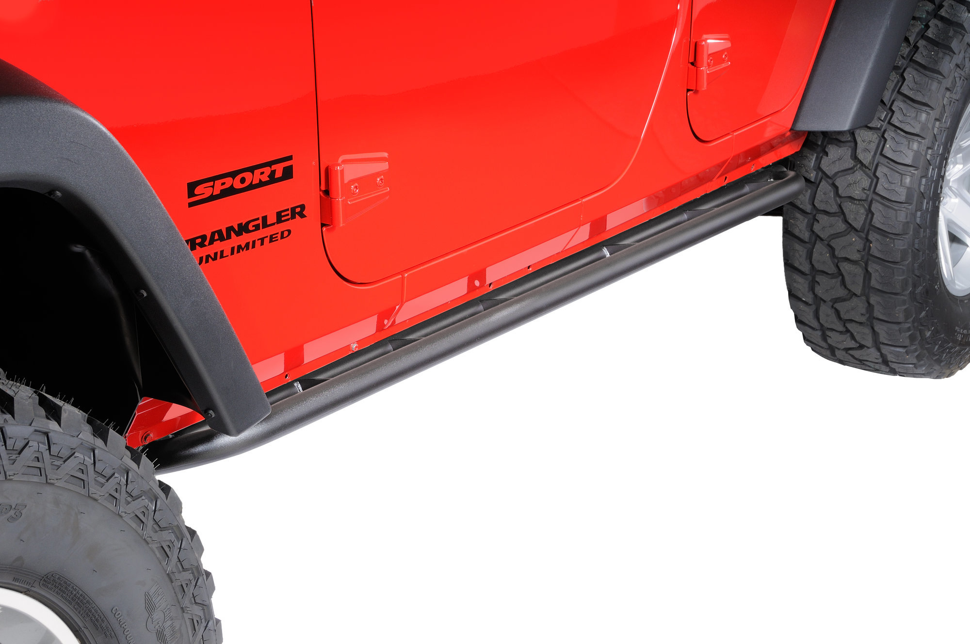 N-FAB Rock-Rails for 07-18 Jeep Wrangler Unlimited JK 4 Door | Quadratec