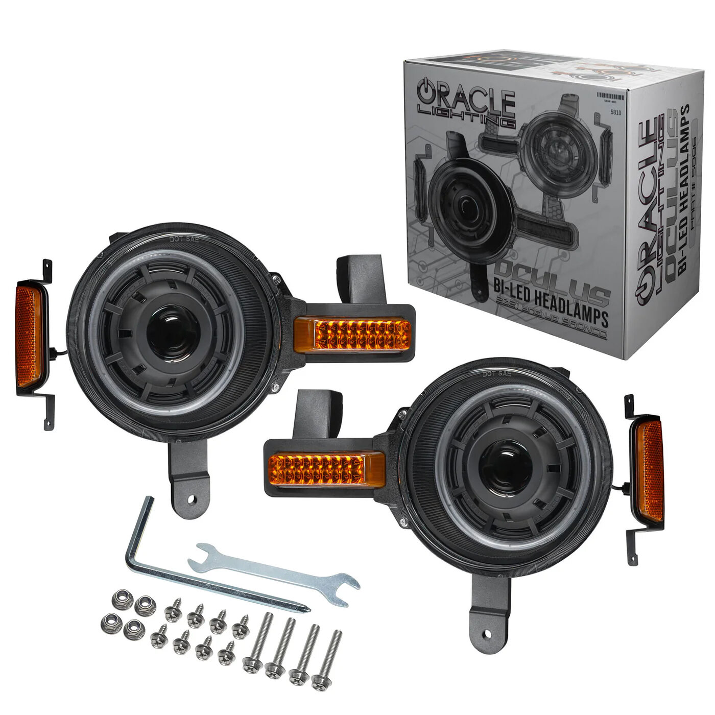 Oracle Lighting Oculus Bi-LED Projector Headlights for 21-26 Ford Bronco