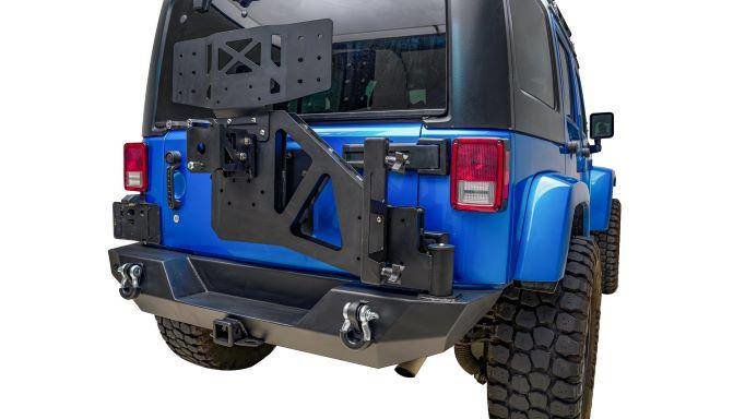Paramount Automotive 81-10403 Rear Body Width Bumper for 07-18 Jeep ...