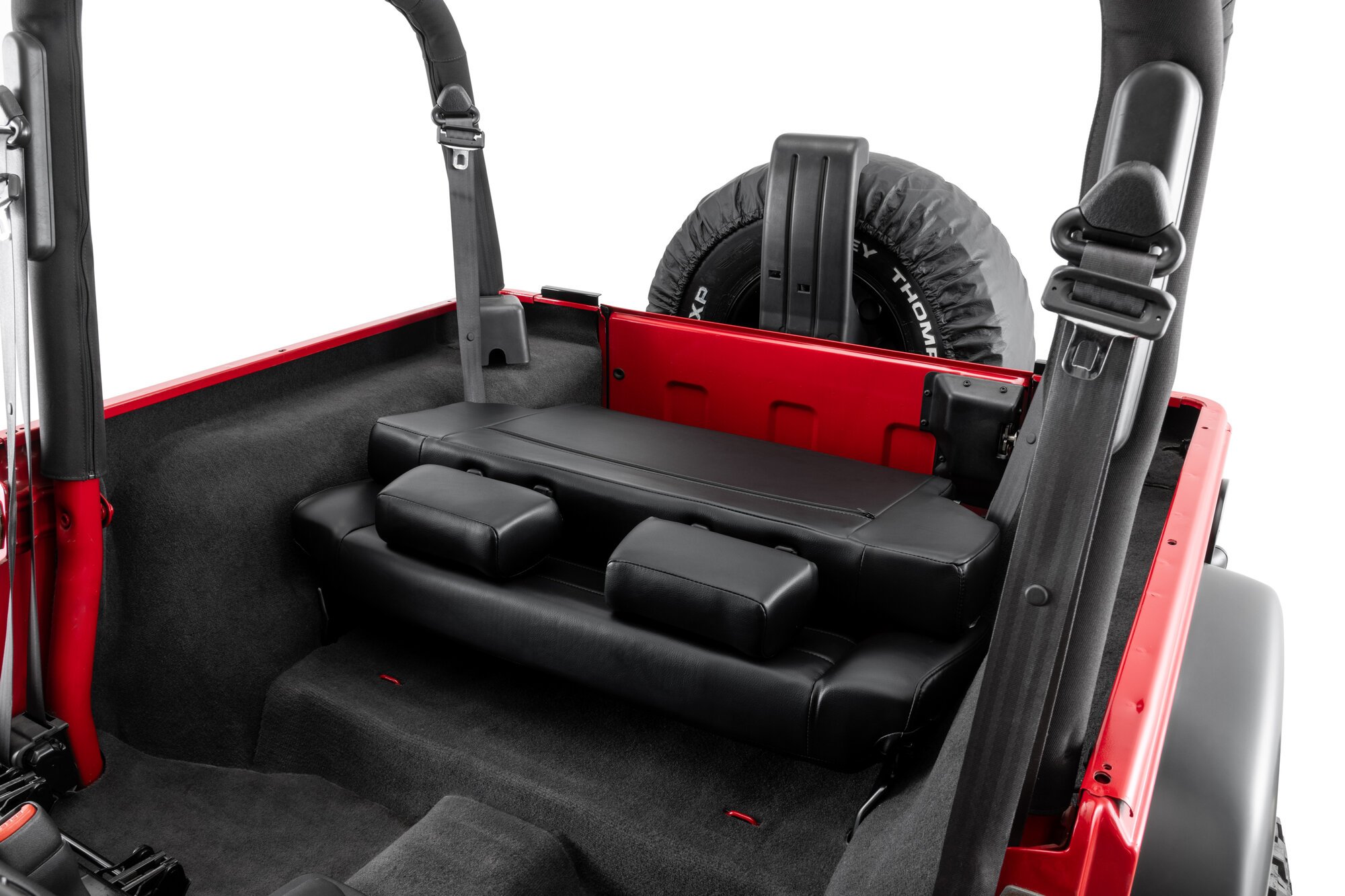 Quadratec Heritage Fold & Tumble Rear Bench Seat for 97-06 Jeep ...