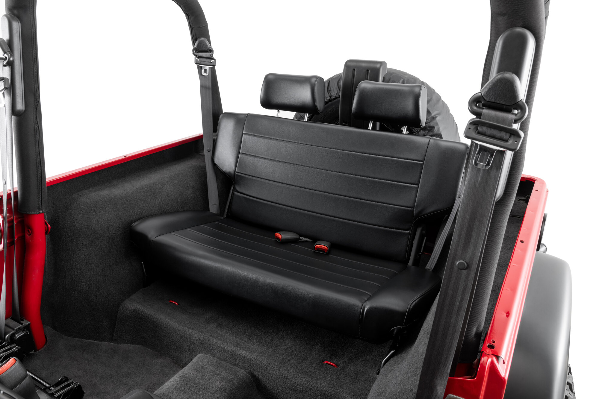 Quadratec Heritage Fold & Tumble Rear Bench Seat for 97-06 Jeep ...