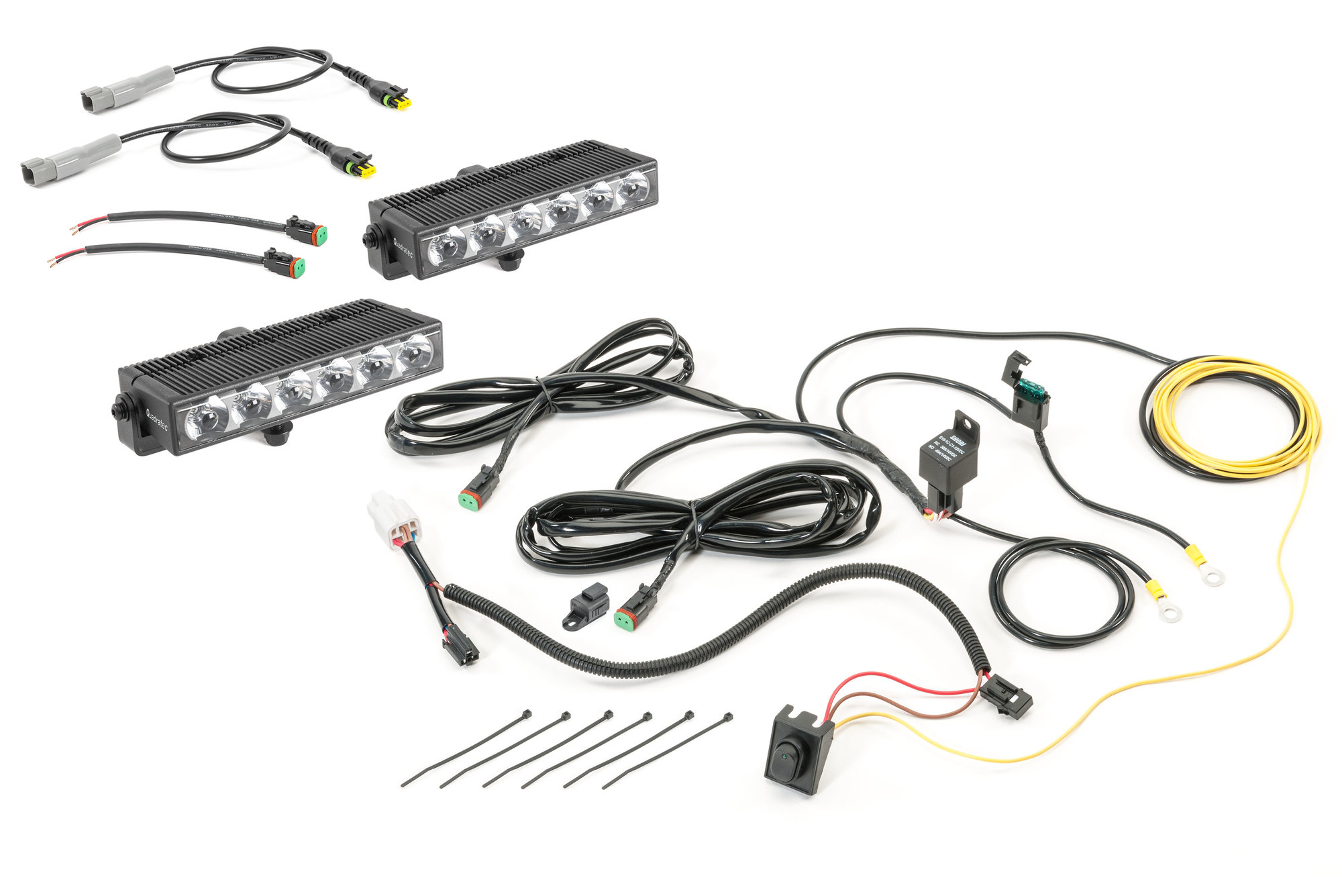 Quadratec 1x6 Stealth LED Light Bar Pair without Wiring Harness | Quadratec