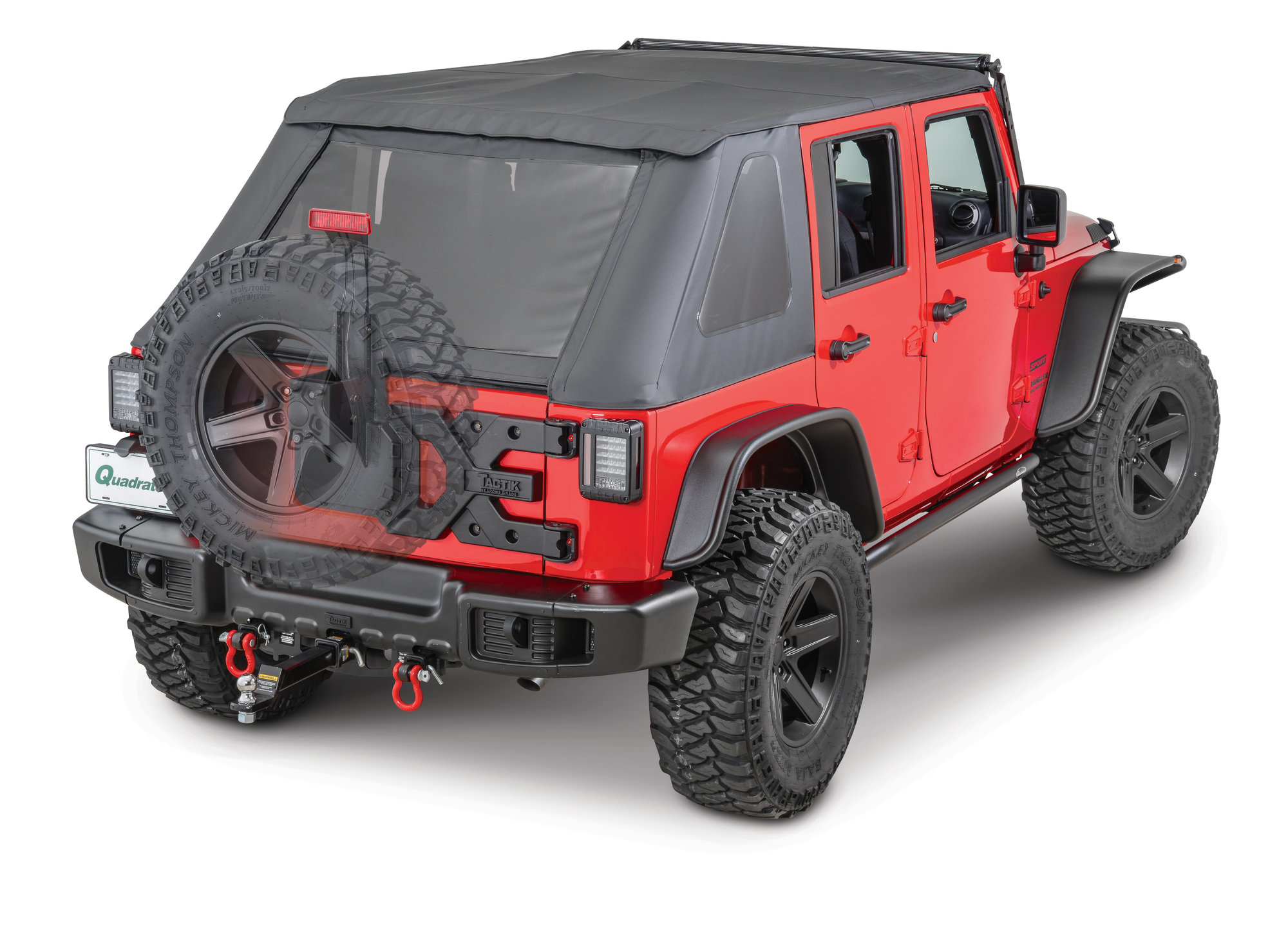Bushwacker 10918-07 Flat Style Flares for 07-18 Jeep Wrangler Unlimited JK 4 Door | Quadratec
