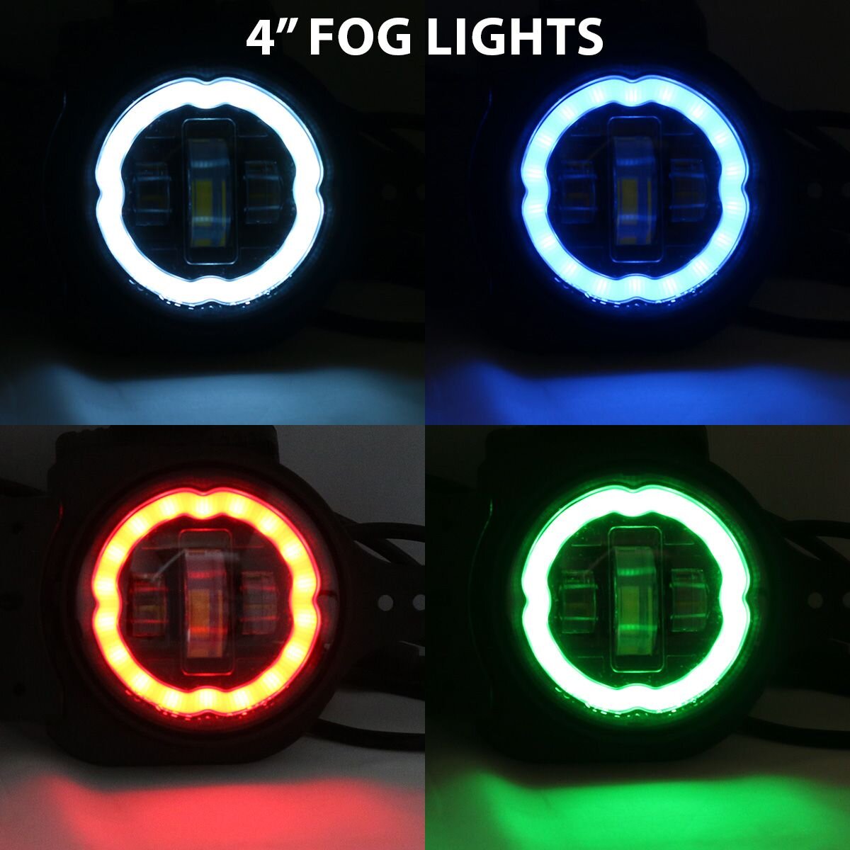 Race Sport Lighting 9in Adapted Headlight & 4in Foglight ColorSMART ...