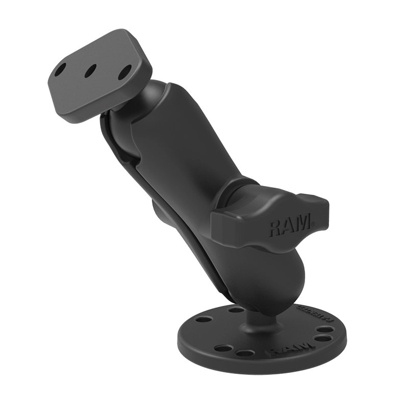 Ram Mounts RAM-B-138U Double Ball Drill-Down Mount with Diamond Plate ...