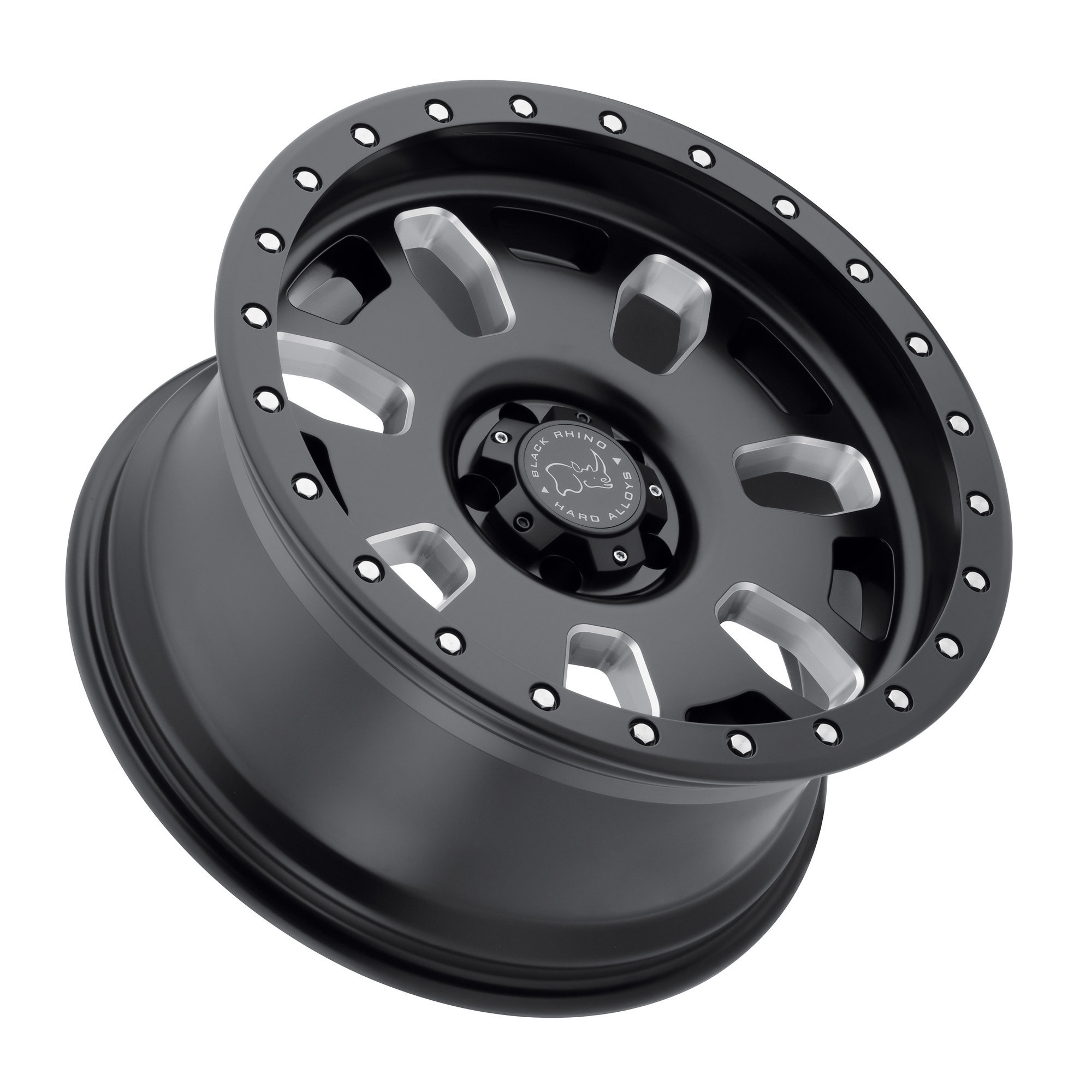 Black Rhino Block Wheel in Matte Black for 07-19 Jeep Wrangler JK, JL ...