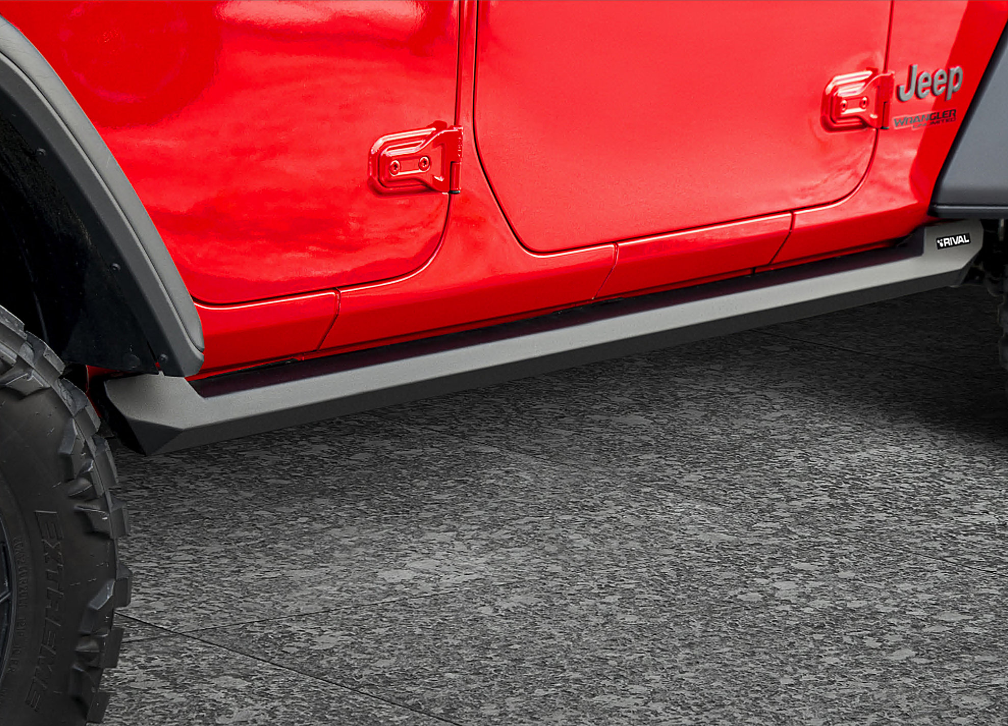 Rival 4x4 2D.2707.1 Side Rock Rails for 18-23 Jeep Wrangler JL ...