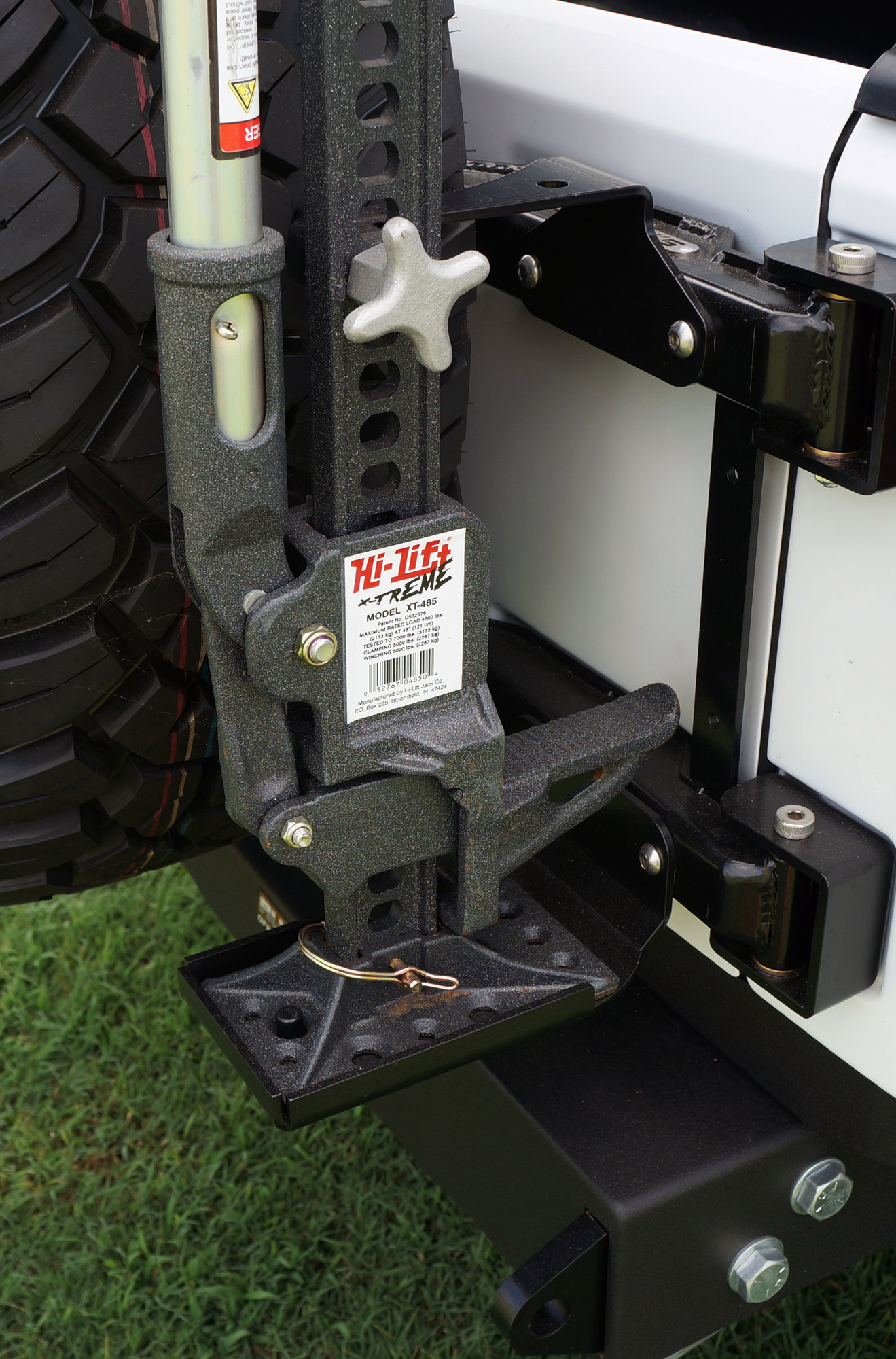 Rusty's Offroad JBHL-810-JK Hinged Carrier Hi-Lift Jack Mount for 07-18 ...