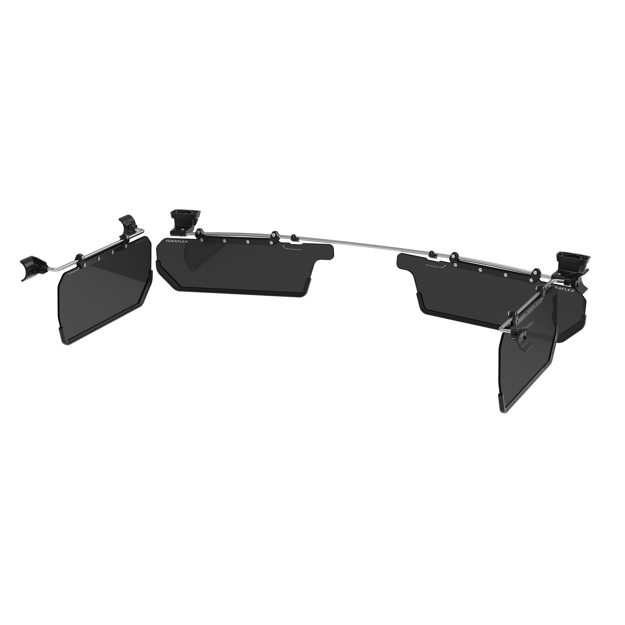 Teraflex 4840000 Axis Tinted Sun Visor System for 07-18 Jeep Wrangler ...