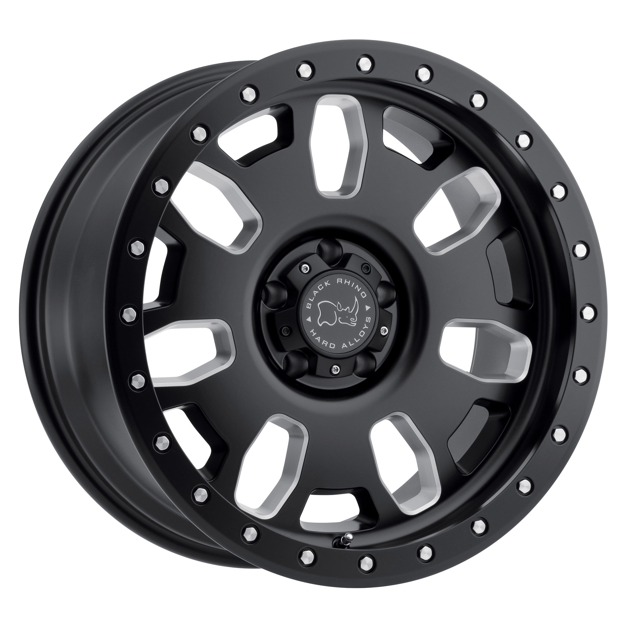 Black Rhino Block Wheel in Matte Black for 07-19 Jeep Wrangler JK, JL ...
