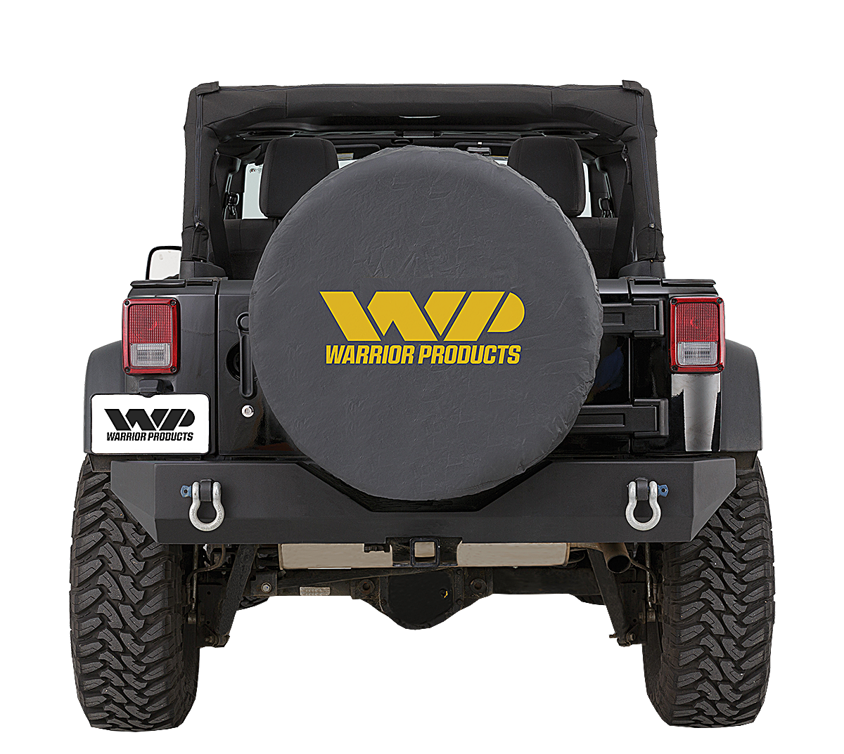 Warrior Products 593 Rear Rock Crawler Bumper with D-Ring Mounts for 07 ...