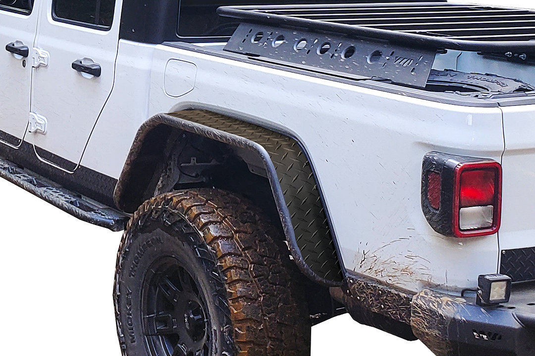 Warrior Products Rear Tube Fender Flares for 20-23 Jeep Gladiator JT ...