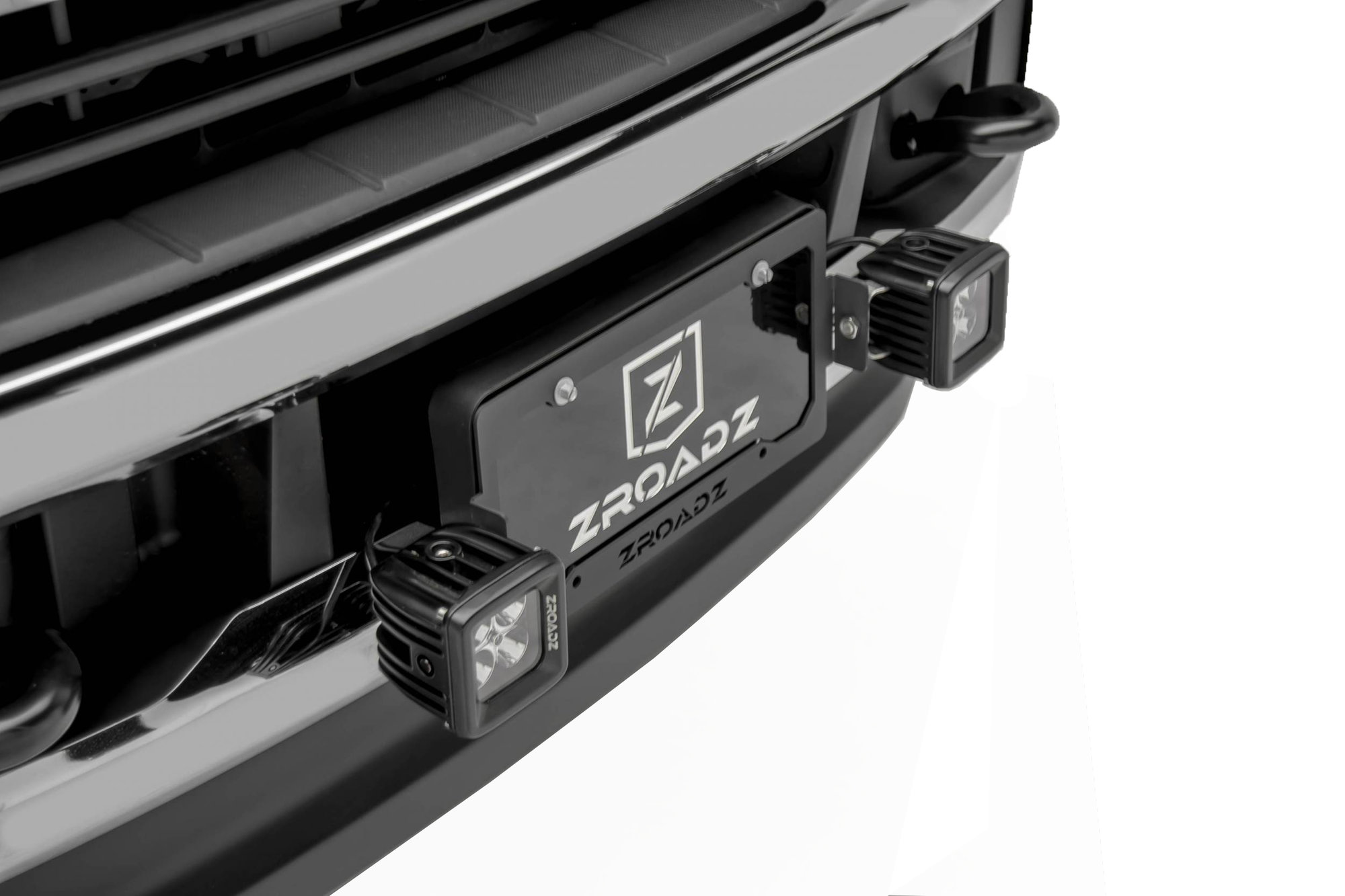 ZROADZ Z310005-KIT License Plate Frame LED Bracket with (2) 3" ZROADZ ...
