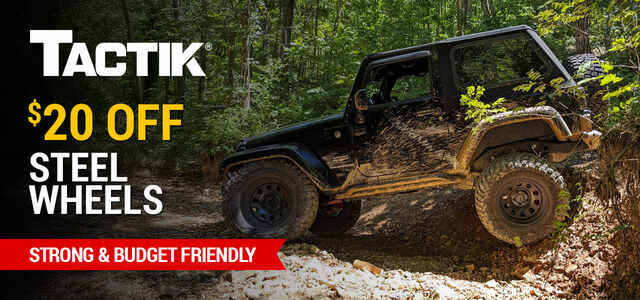 Tactik - $20 OFF Steel Wheels - ENDS APR 30TH